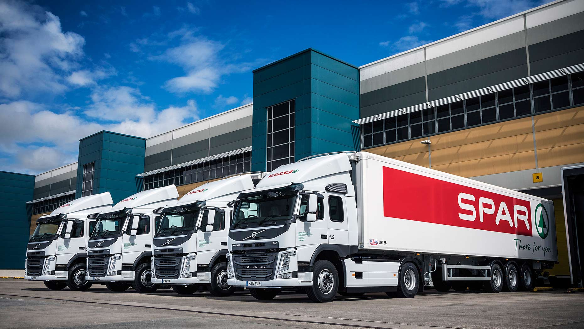 Eight new distribution trucks for James Hall & CO. Ltd.