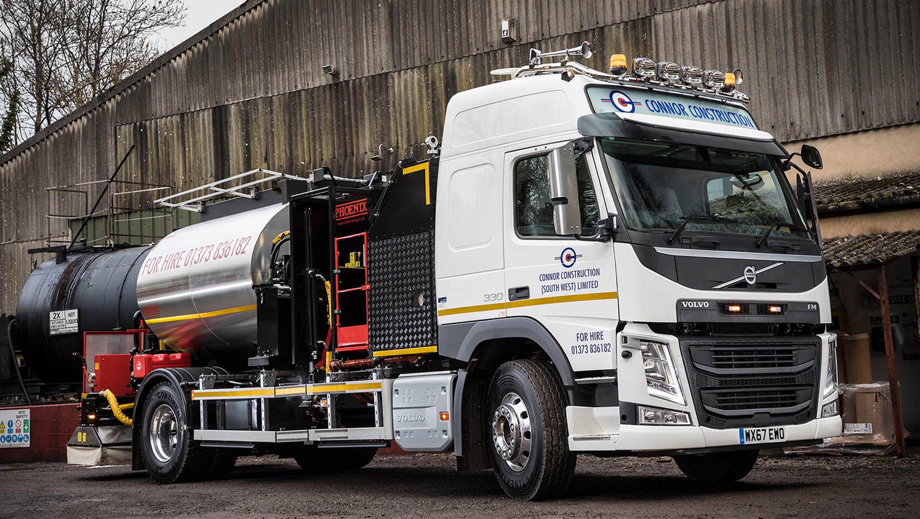 Six new Volvo FM Tar Sprayers smooth the way for Connor construction ...