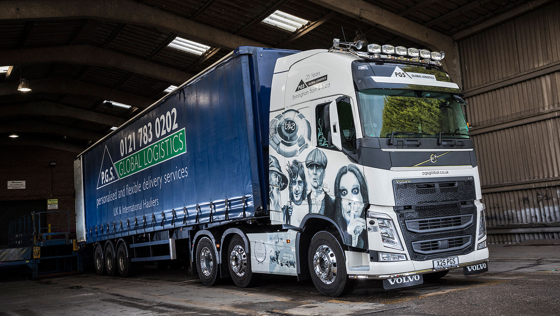 PGS Global Logistics’ anniversary Volvo truck is Birmingham ‘Born and Bred’