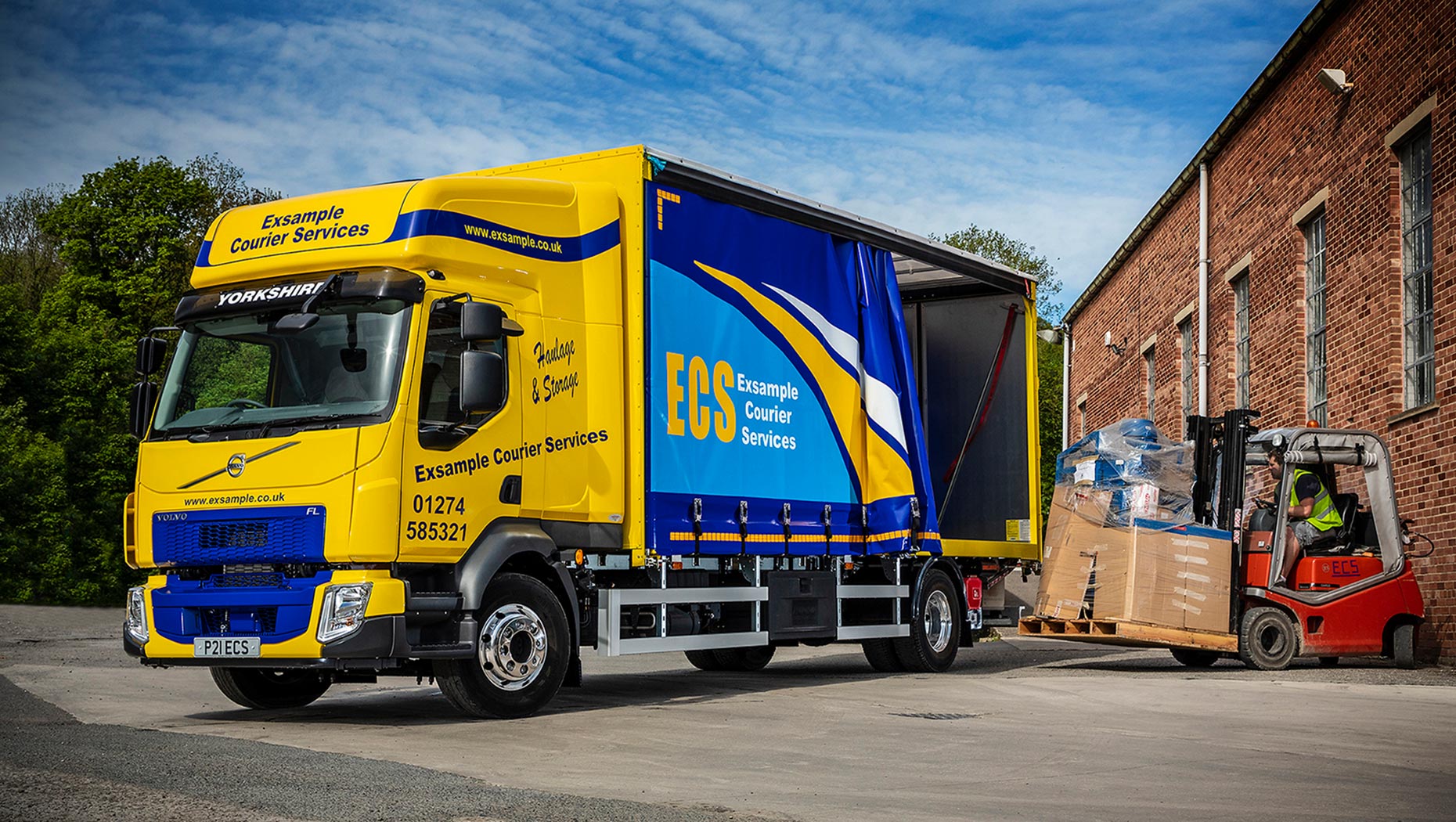 Volvo Trucks lead by exsample courier services