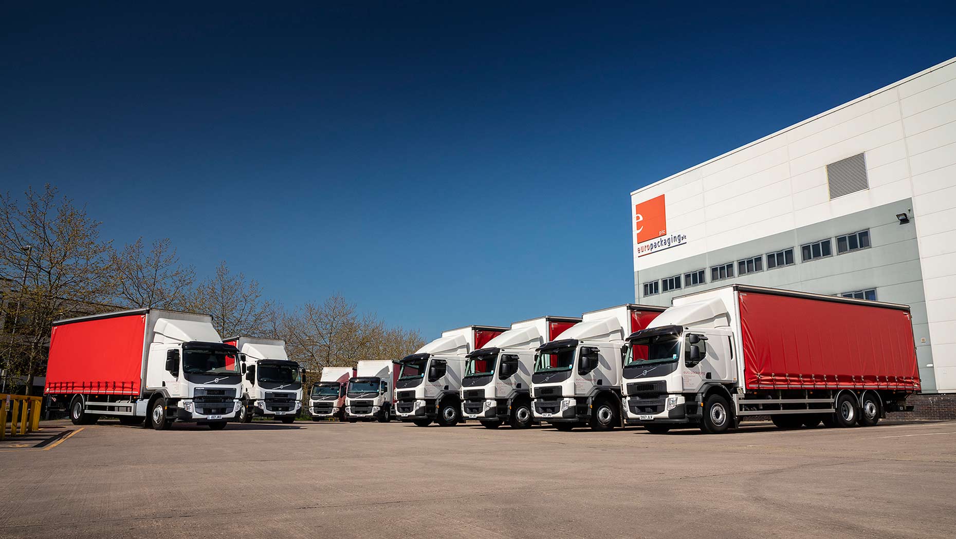 Eight new Volvo FE Rigids are fresh out of the box at euro packaging UK ...