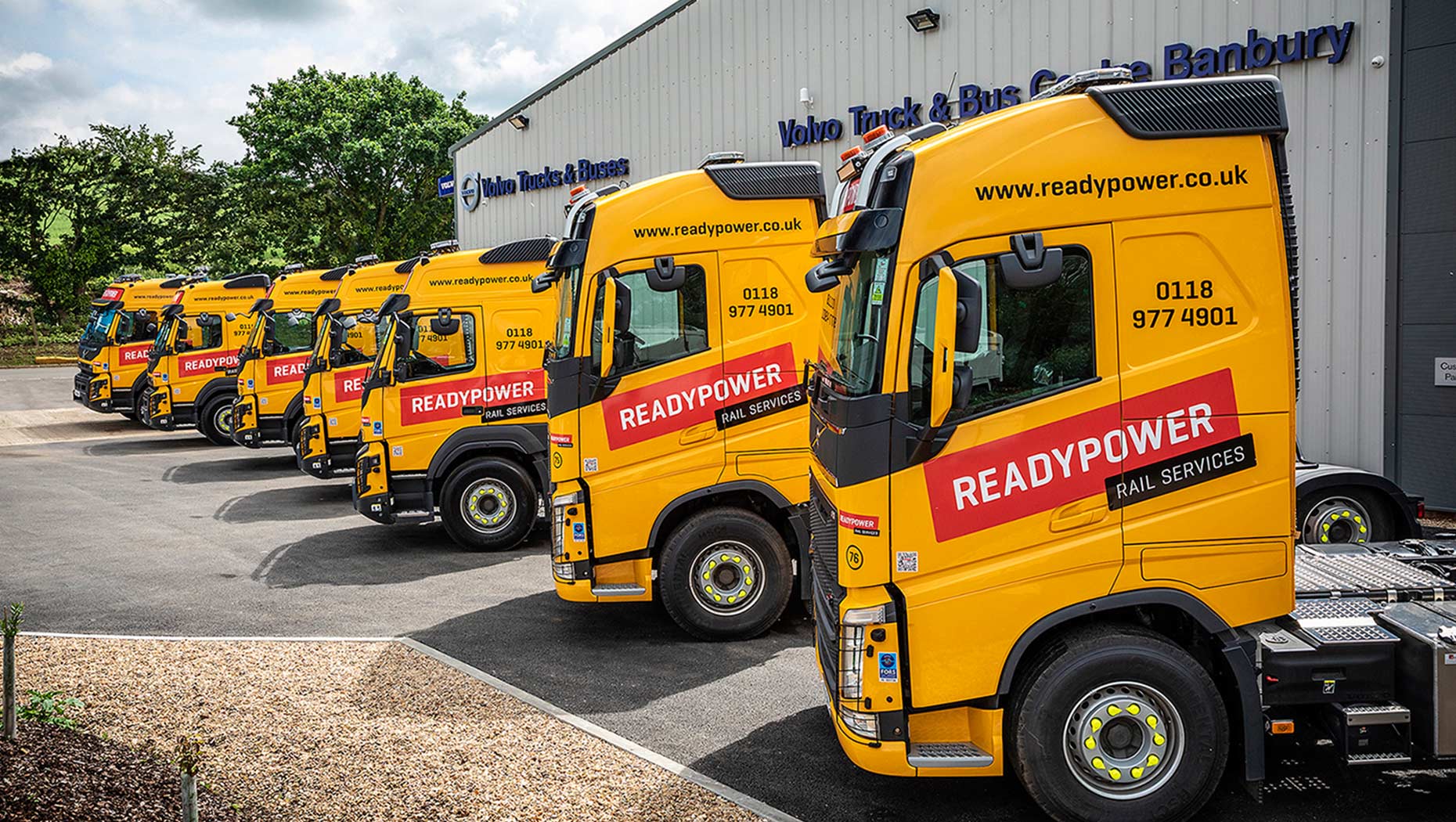 Readypower rail services are on the right track with seven new Volvo Trucks