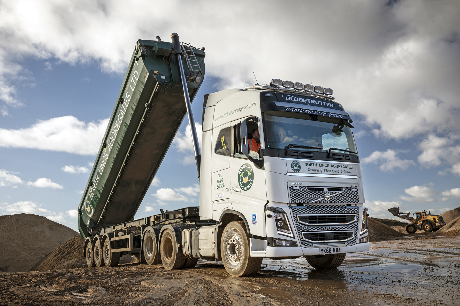 Eleven New Volvo Trucks Pass the Test on Aggregate at North Lincs