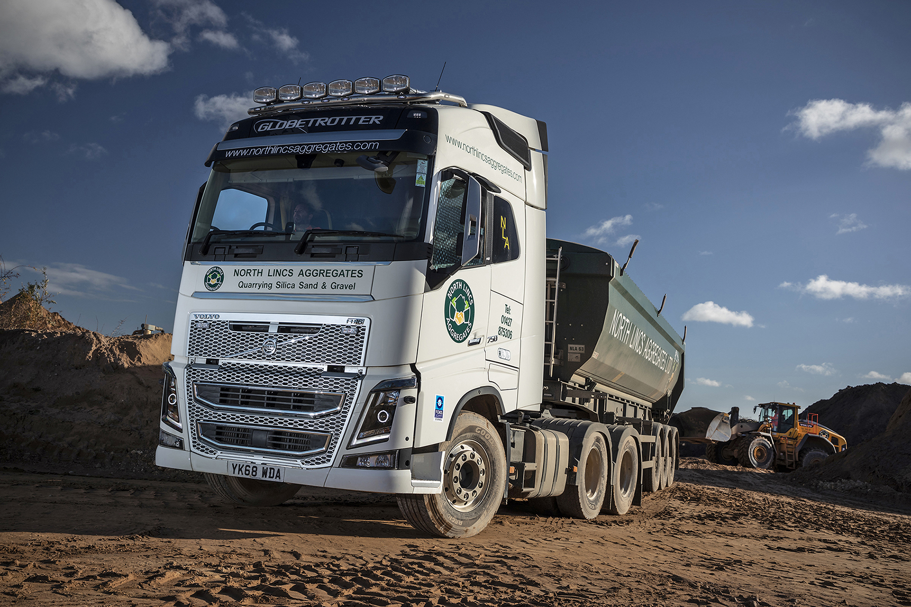 Eleven New Volvo Trucks Pass the Test on Aggregate at North Lincs