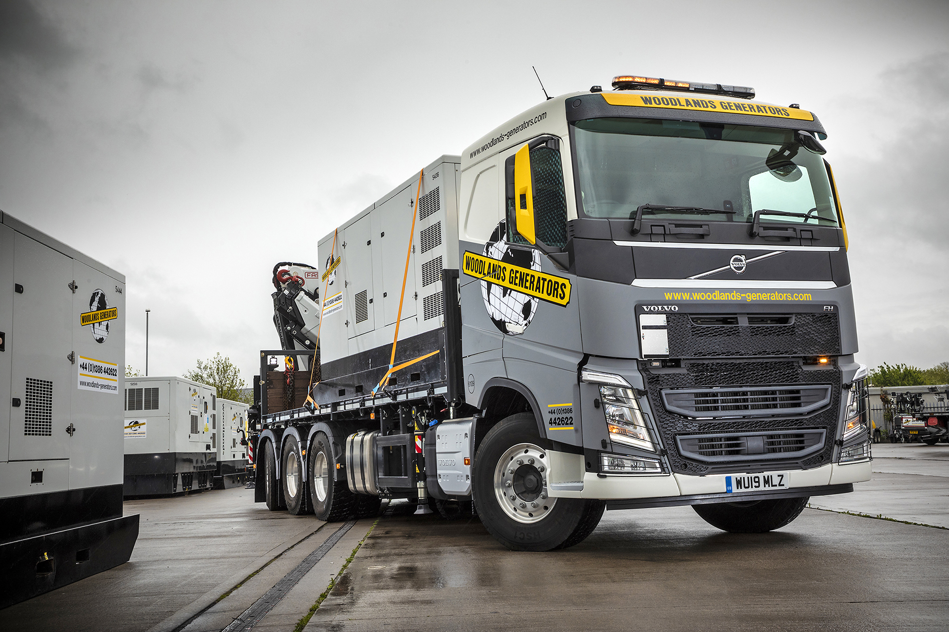 A new Volvo FH Tridem Rigid powers progress at Woodlands Generators