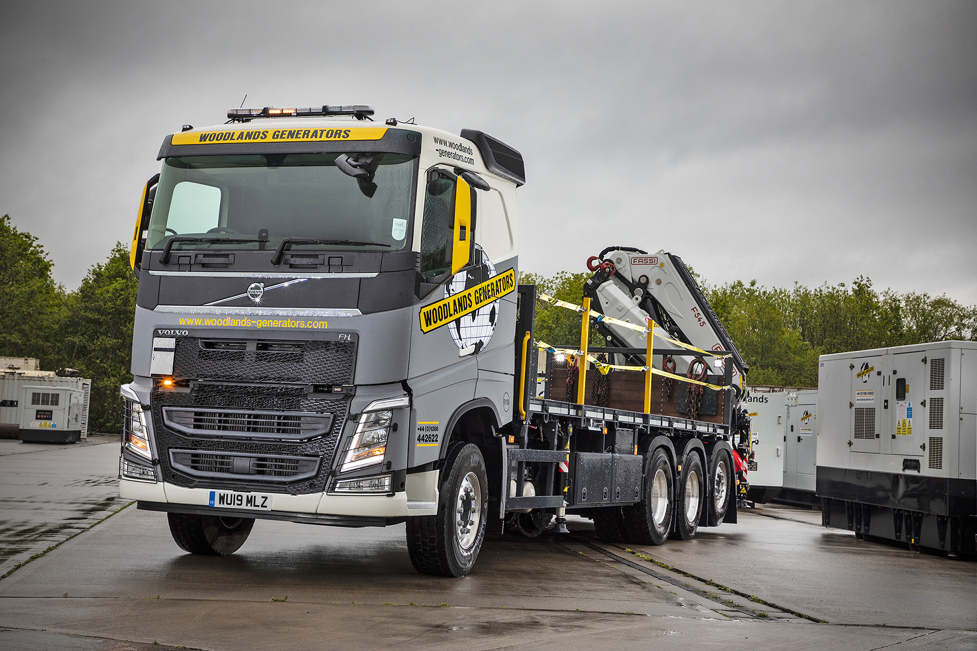 A new Volvo FH Tridem Rigid powers progress at Woodlands Generators