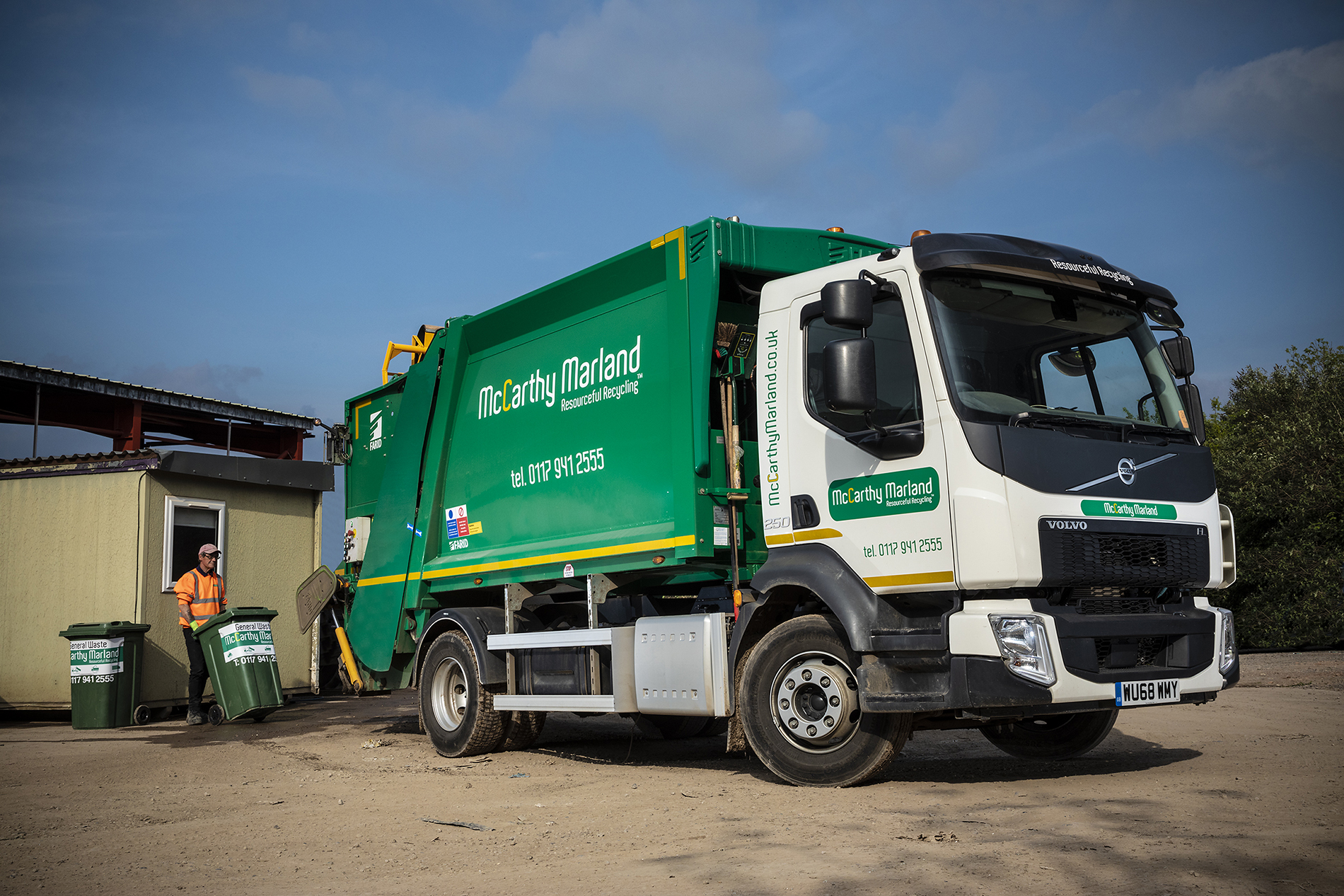 A new Volvo FL rigid is in the right lane for McCarthy Marland