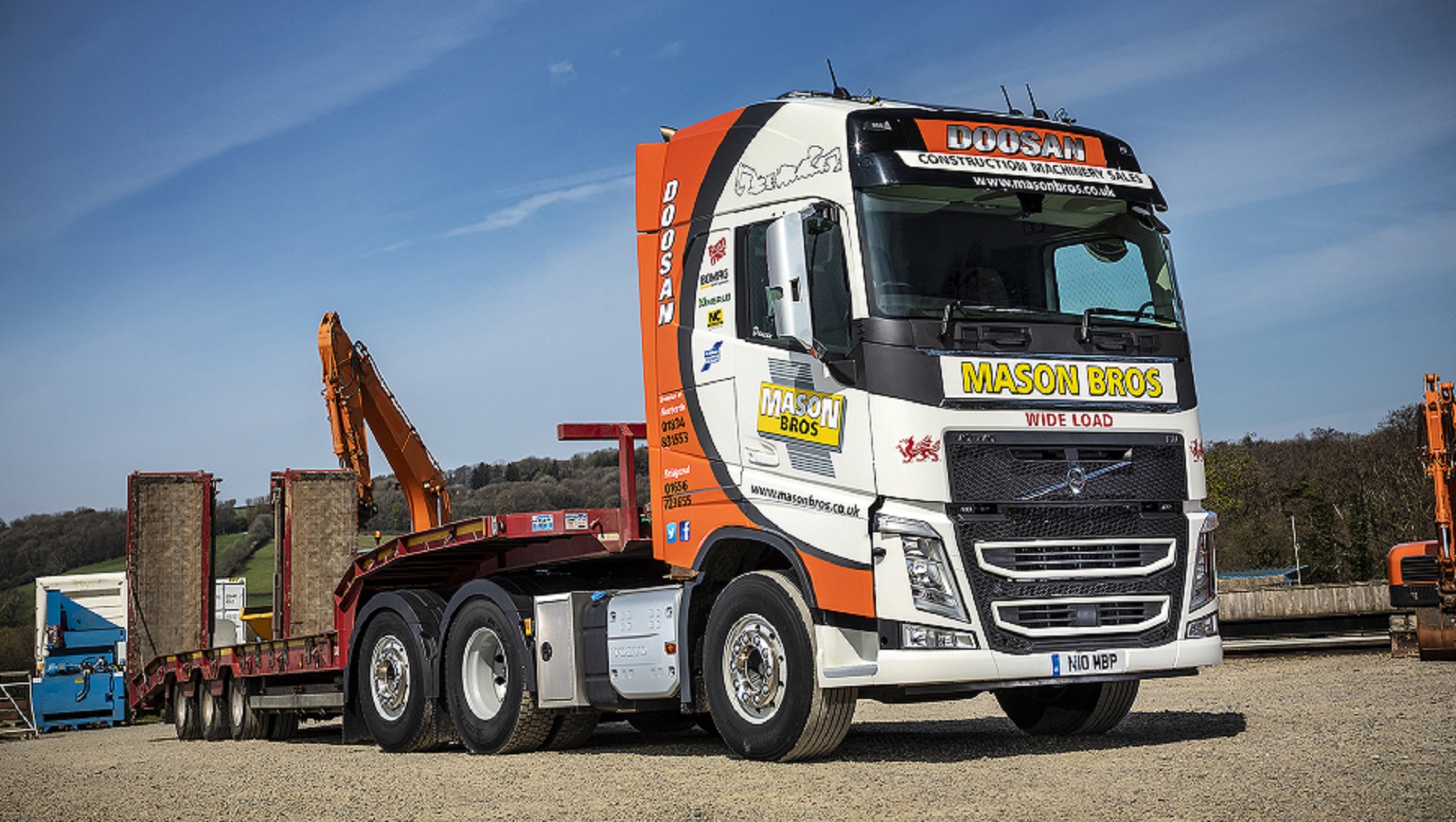 A stock-supplied Volvo FH provides an immediate machine moving solution ...