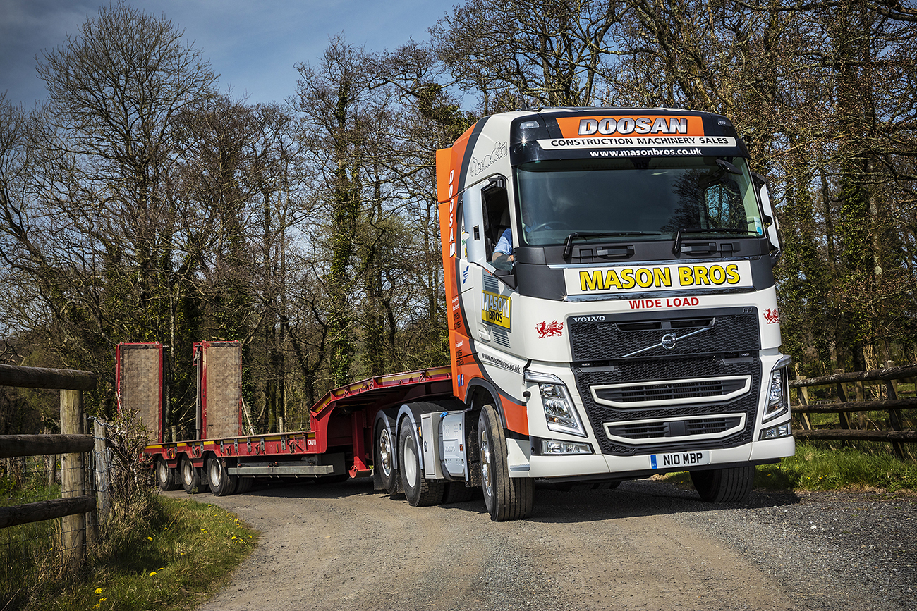 A stock-supplied Volvo FH provides an immediate machine moving solution ...
