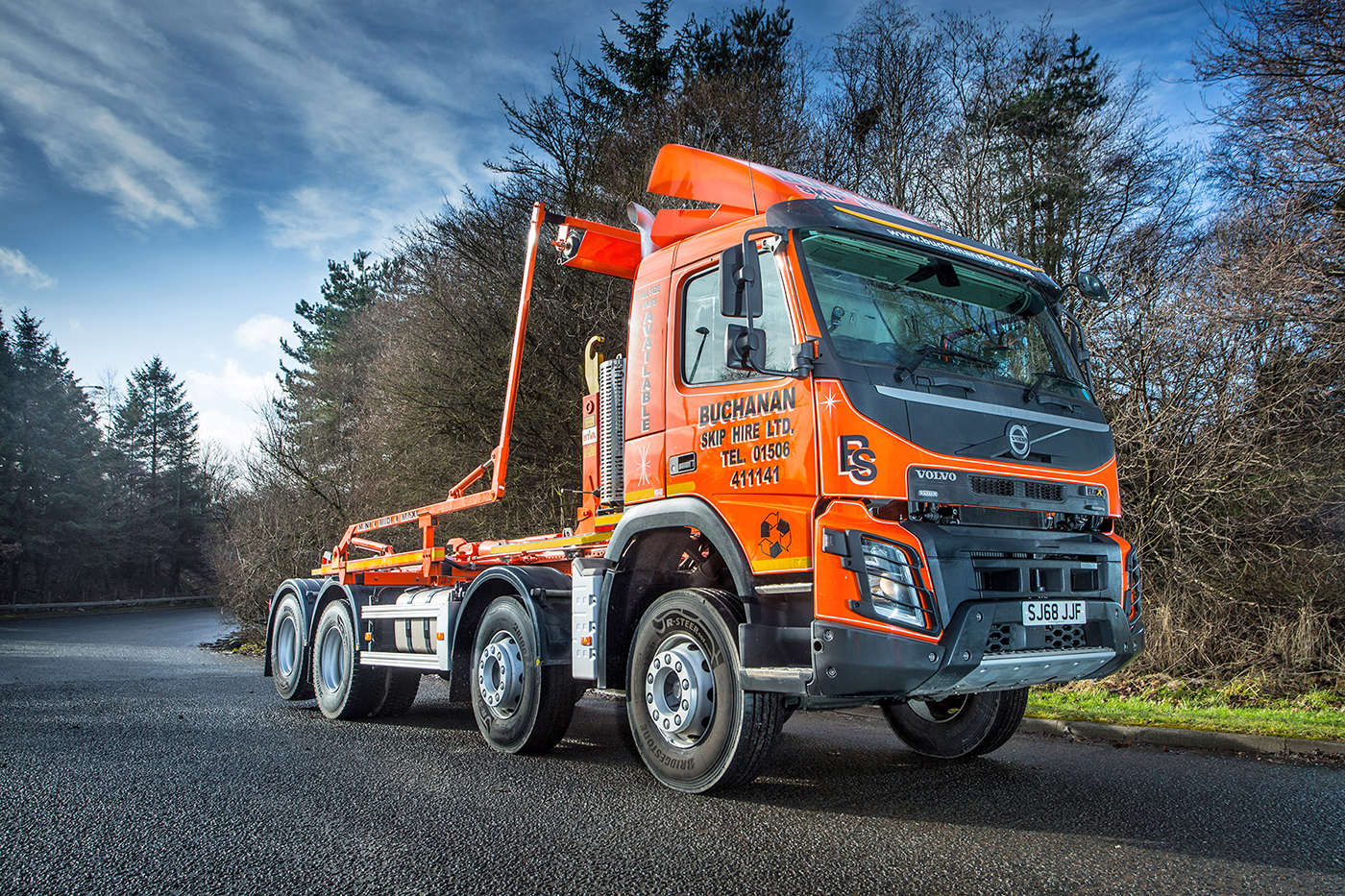 Buchanan Skip Hire Are on a Roll With a new Volvo FMX 8x4 Hooklift Rigid