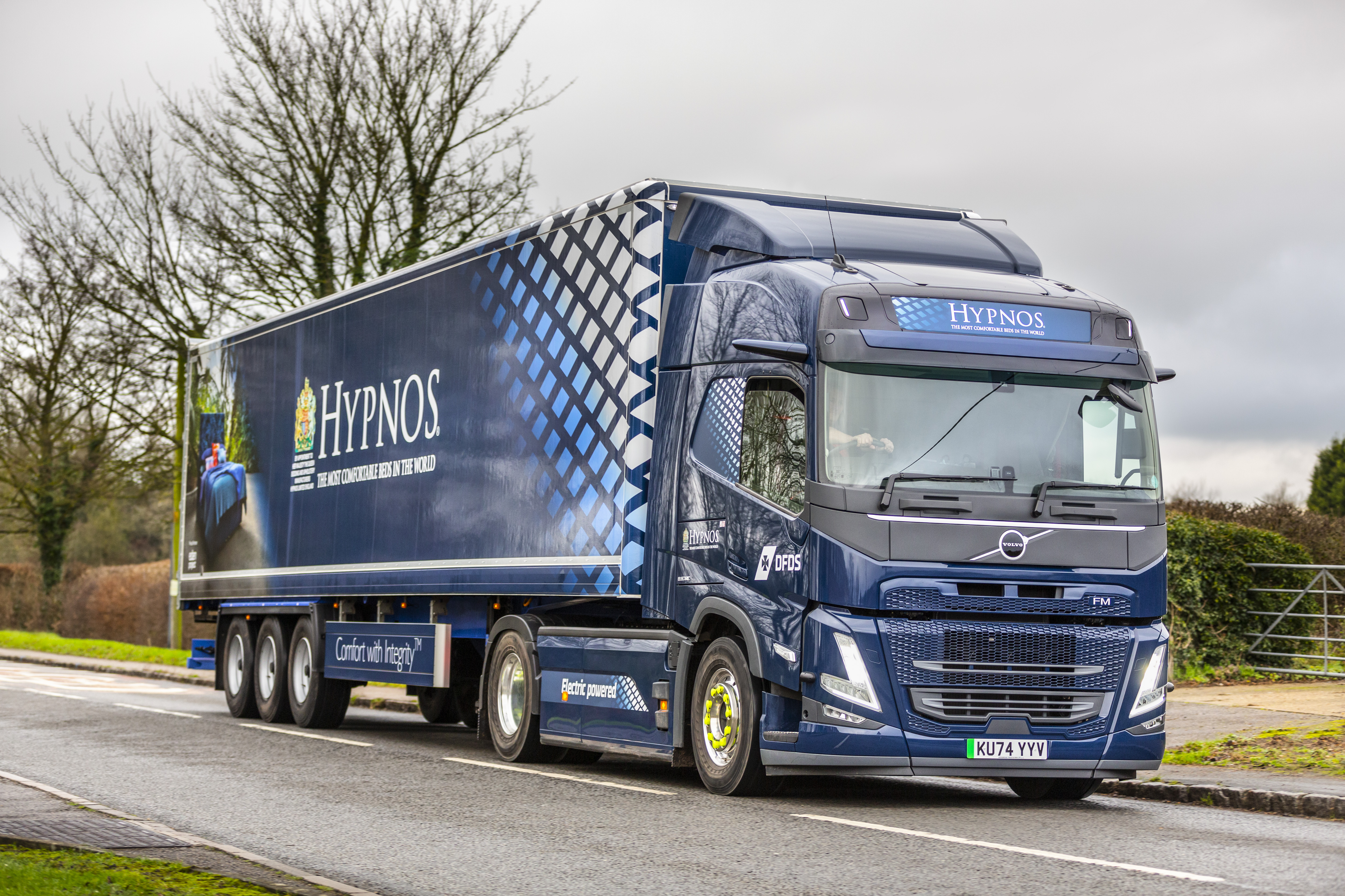 DFDS and Hypnos Beds rest easy with two new Volvo FM electrics